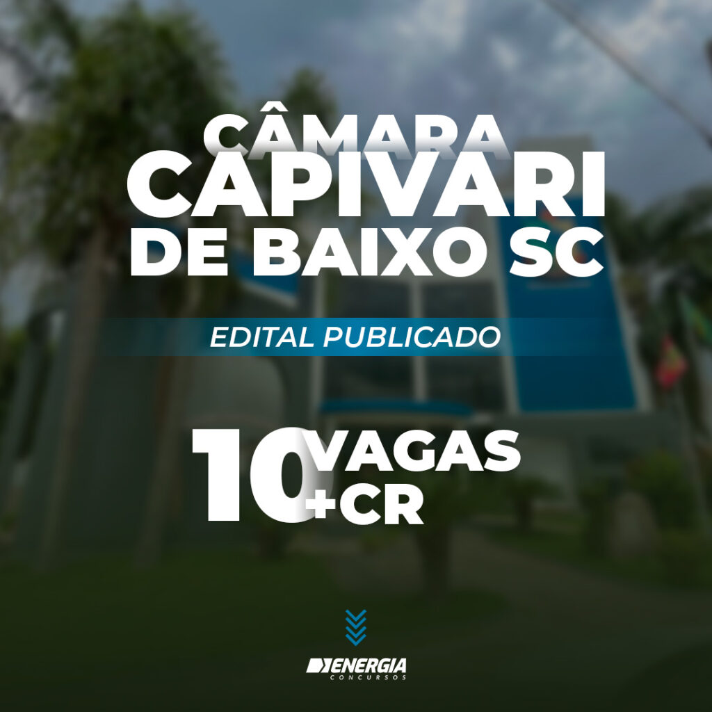 Concurso Câmara de Capivari de Baixo SC – Suspenso temporariamente – Energia Concursos